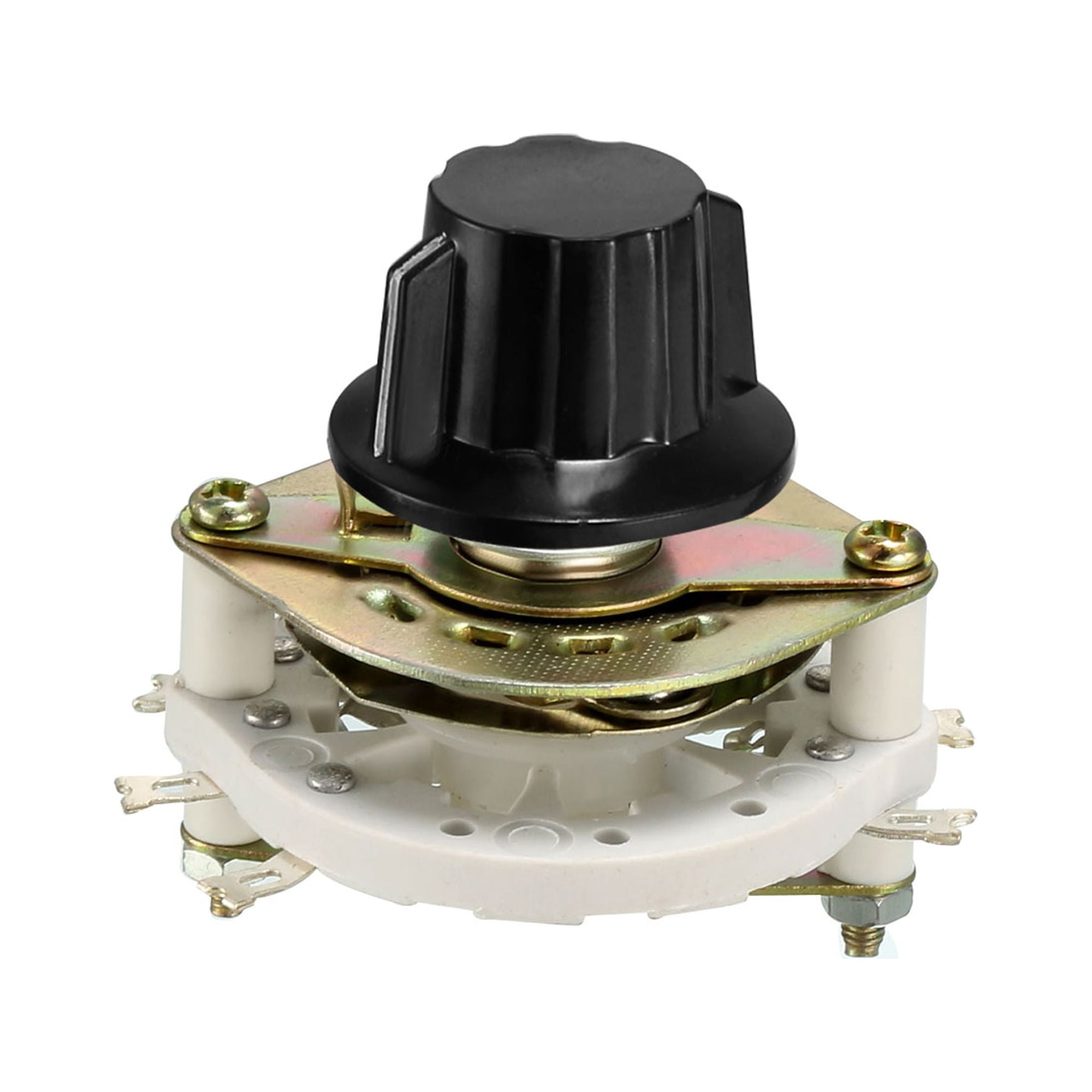 2P2T 2 Pole 2 Position 1-Deck Band Channel Rotary Switch Selector with ...