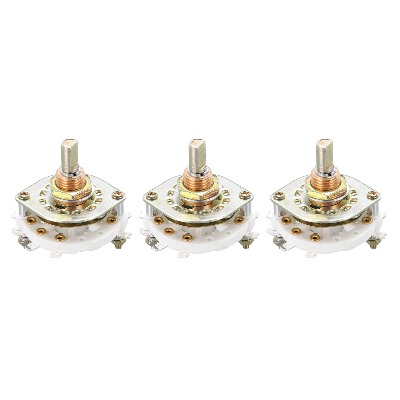 2P3T Rotary Switch 2 Pole 3 Position Band Selector 1 Deck for Radio ...