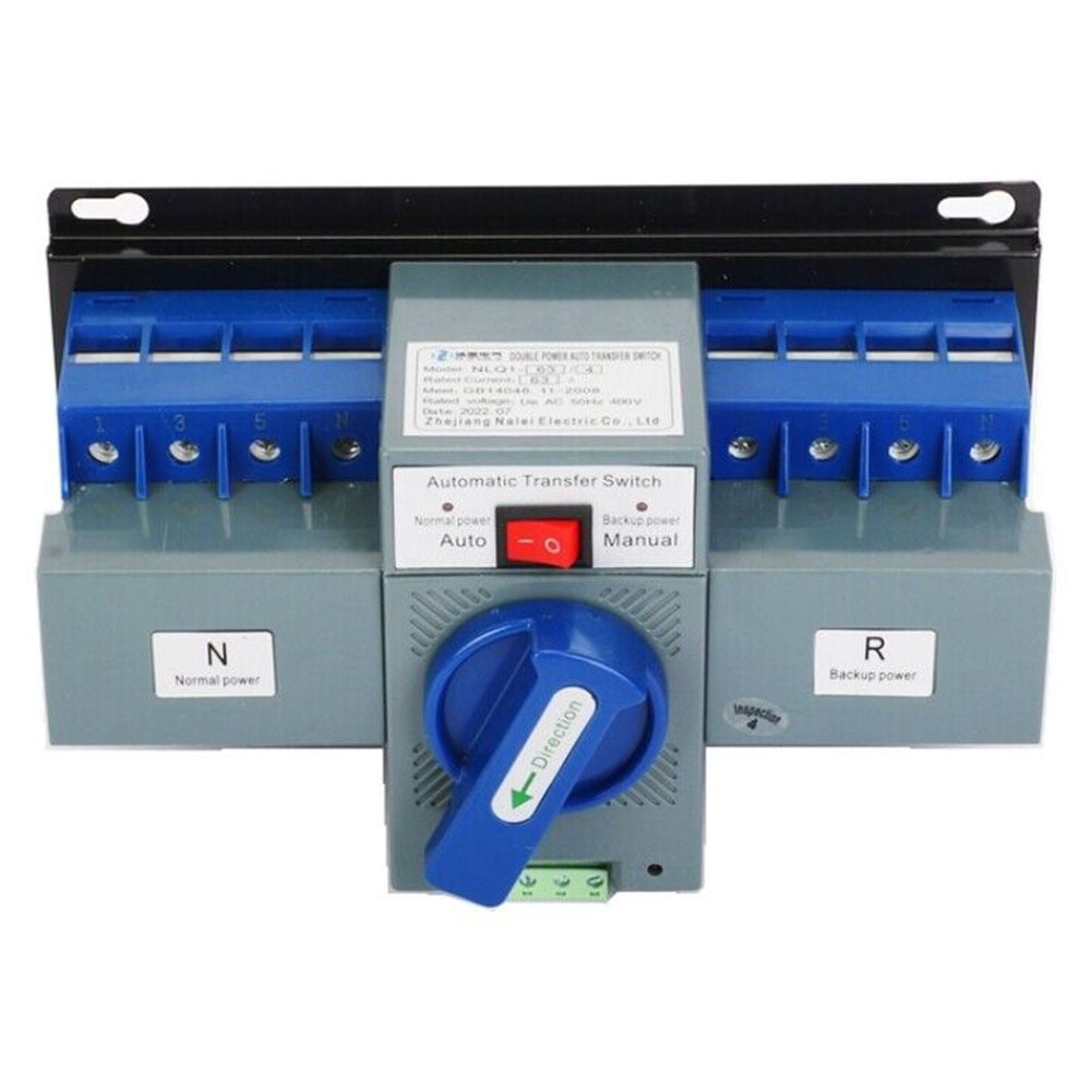 2P4P 63A Automatic Dual Power Transfer Switch Generator Transfer ...