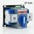 2P4P 63A Automatic Dual Power Transfer Switch Generator Transfer ...
