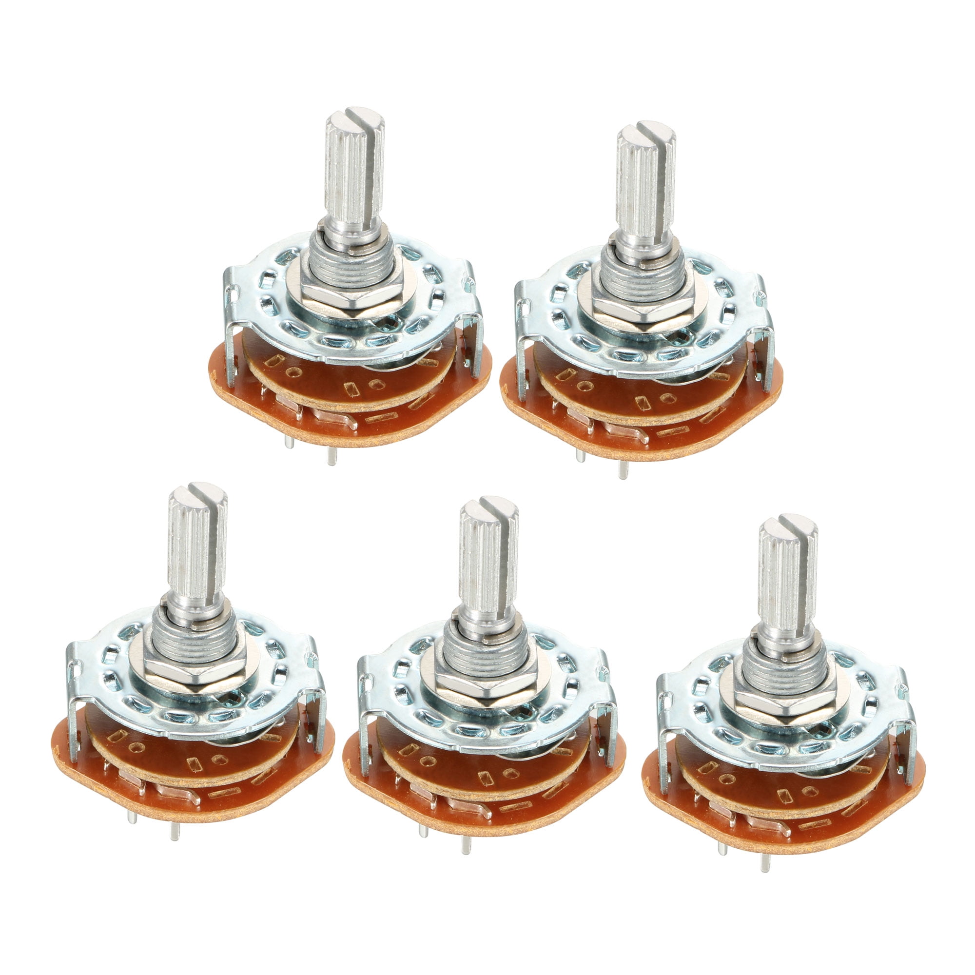 2P4T 2 Pole 4 Position Selectable 1Deck Band Channel Rotary Switch ...