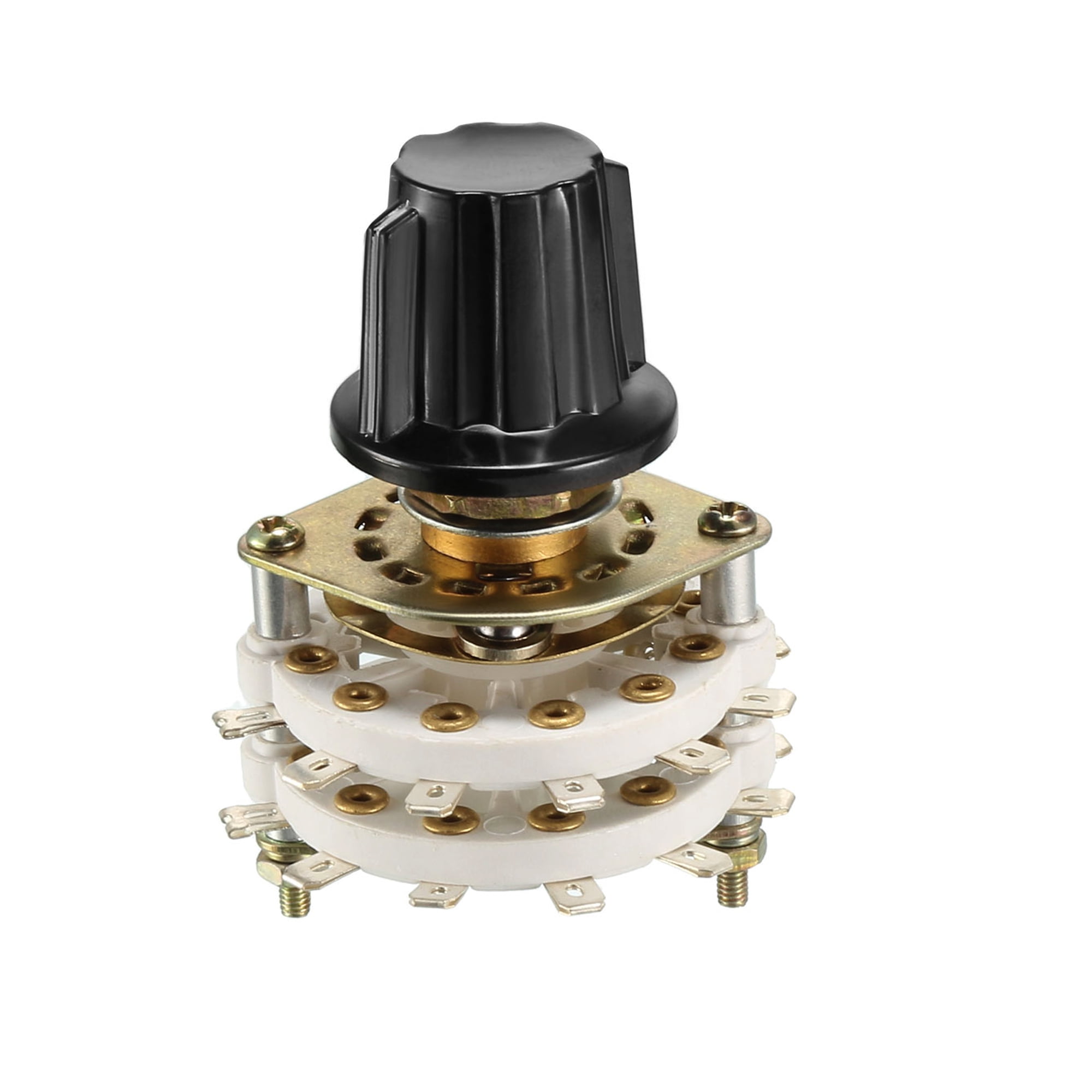 2P6T 2 Pole 6 Position 2-Deck Band Channel Rotary Switch Selector with ...