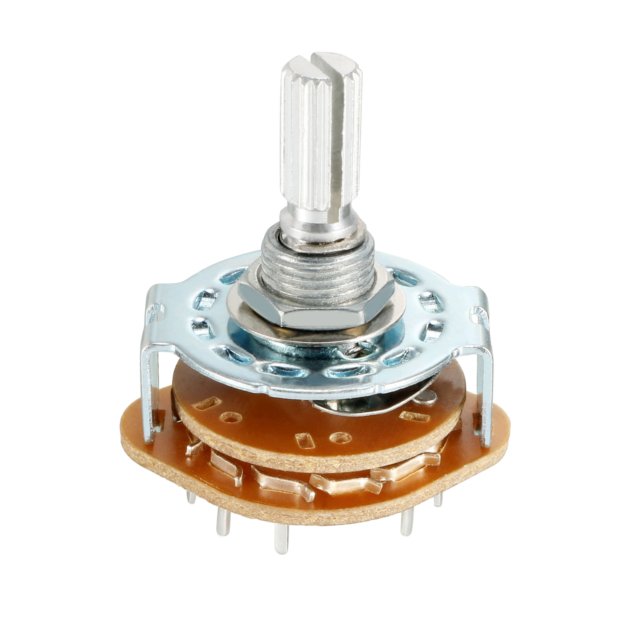 2P6T 2 Pole 6 Position Selectable Single Deck Band Selector Rotary ...