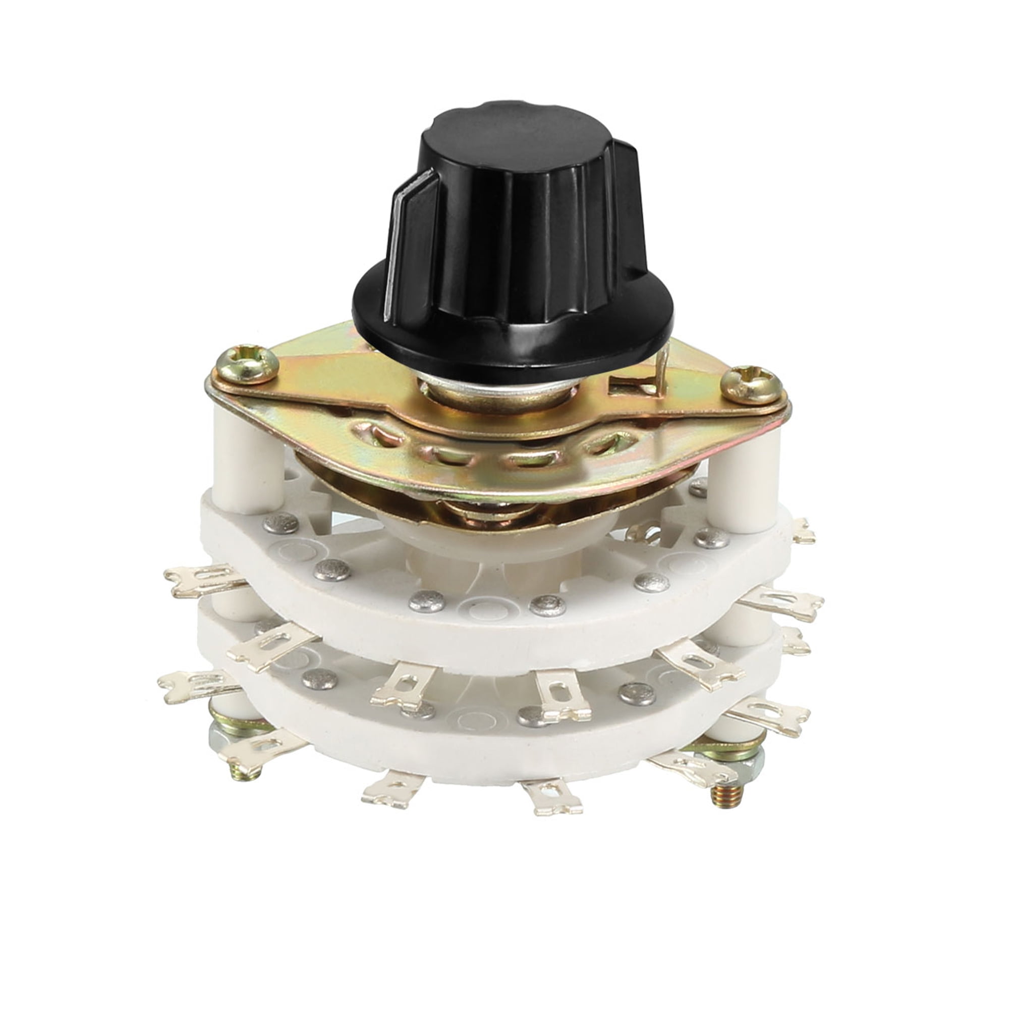 2P7T 2 Pole 7 Position 2 Deck Band Channel Rotary Switch Selector Knob ...