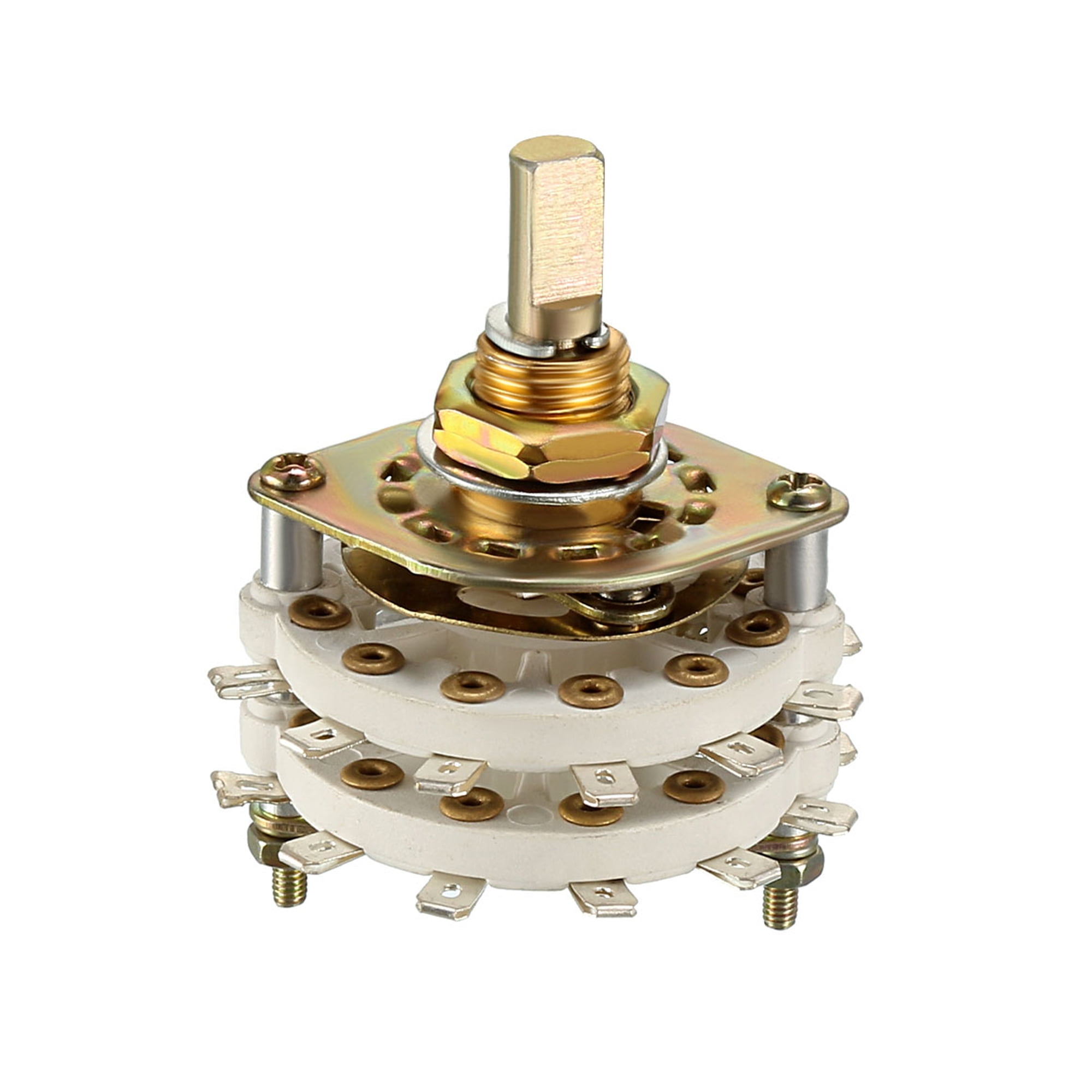 2P8T 2 Pole 8 Position 2-Deck Band Channel Rotary Switch Selector ...