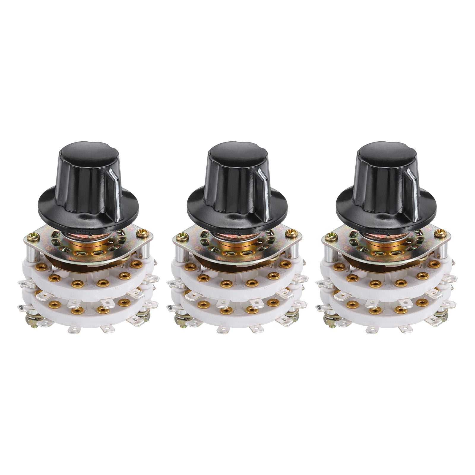 2P8T Rotary Switch 2 Pole 8 Position Band Selector 2 Deck for Radio ...