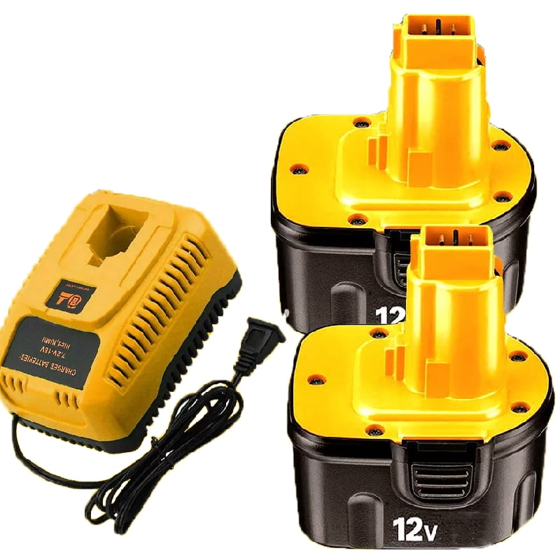 2PACK 12V 3.6Ah Ni-MH Replacement Battery Compatible with Dewalt 12v ...