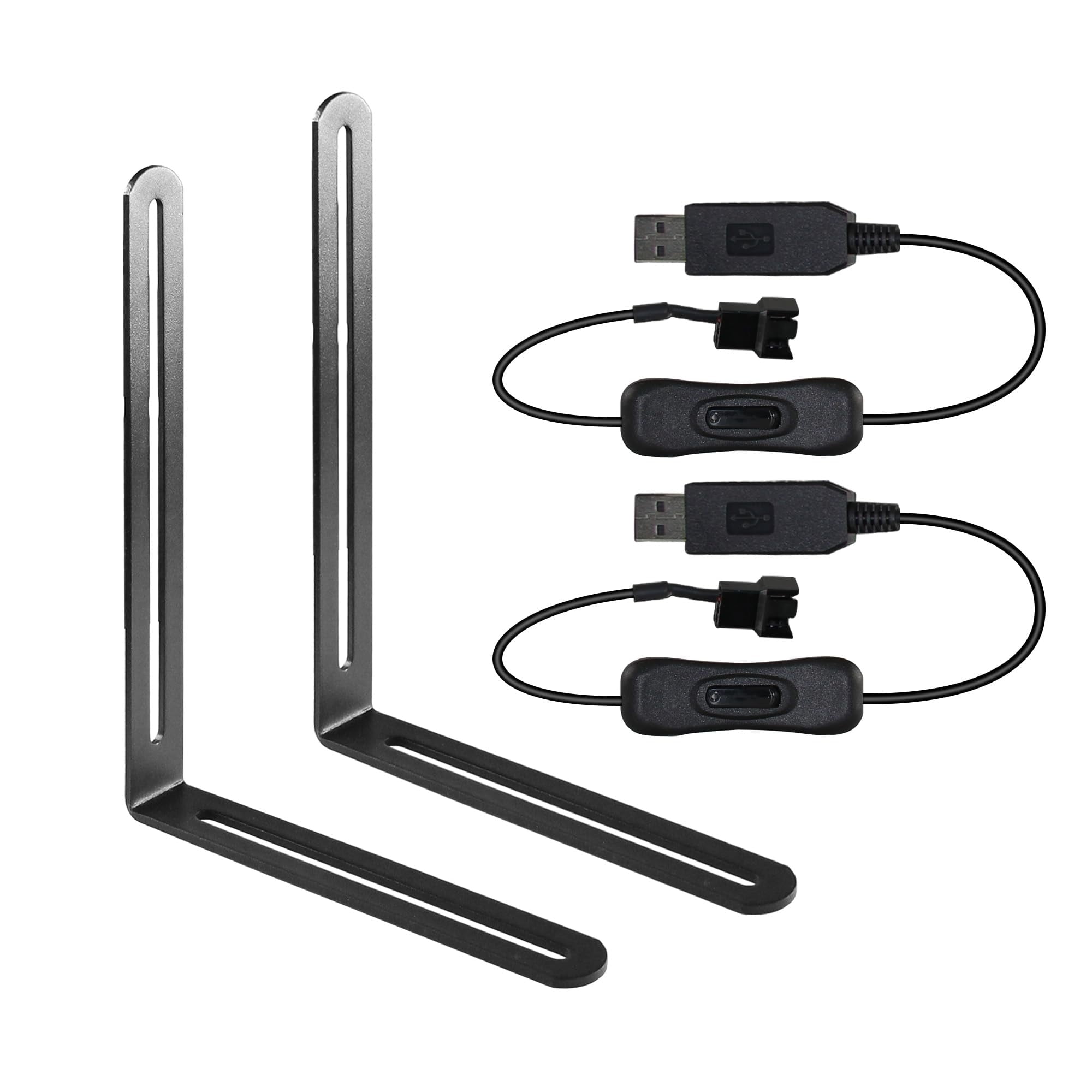 2PACK 5V USB to KEF16 12V 2Pin/3 Pin DC Cooling Fan Power Adapter Cable ...