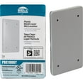 2PACK Bell Single Gang Blank Rectangular Polycarbonate Gray ...