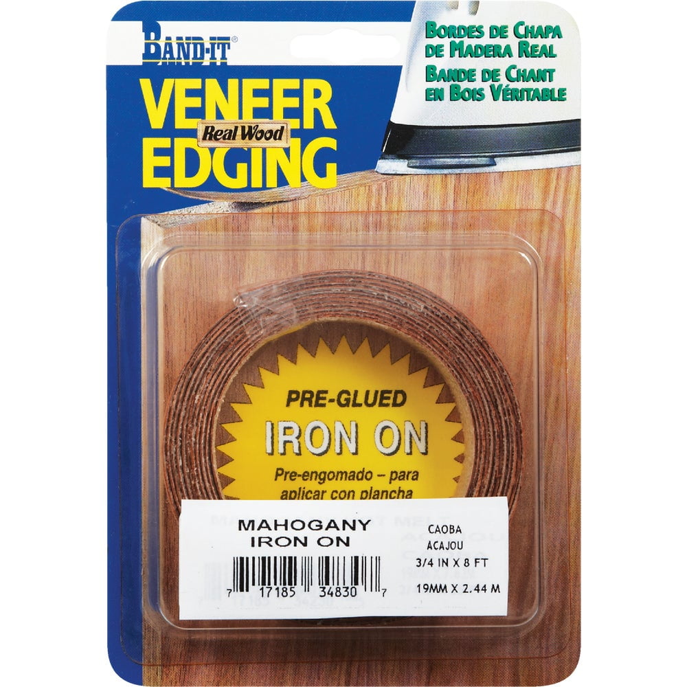 2PACK Cloverdale Band-It 3/4 In. x 8 Ft. Mahogany Wood Veneer Edging ...