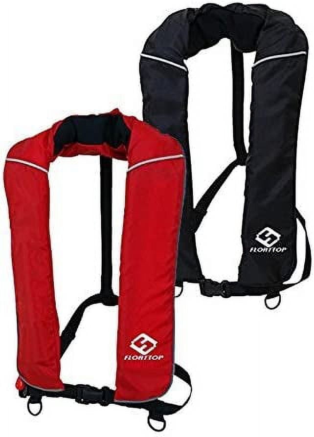Floattop 2Pack Adult Auto Inflatable Life Jacket Vest, 150N Buoyancy ...