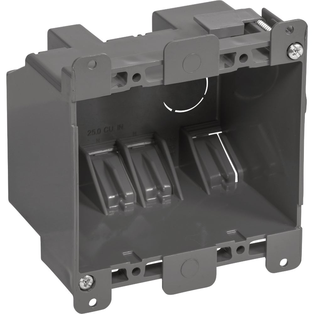2PACK Gardner Bender 2-Gang PVC Old Work Wall Electrical Box, 25 Cu. In ...