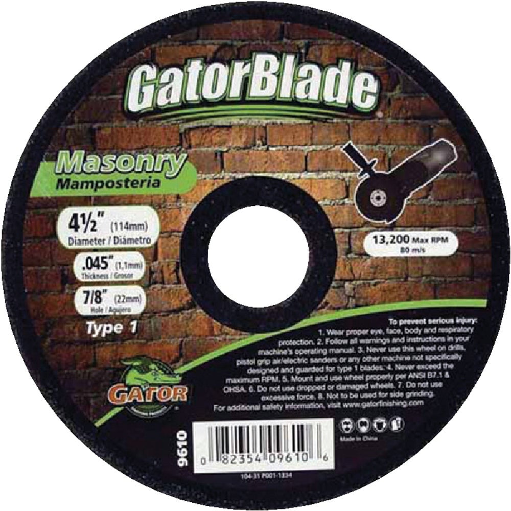 2PACK Gator Blade Thin Cut Type 1 4-1/2 In. x 0.045 In. x 7/8 In ...