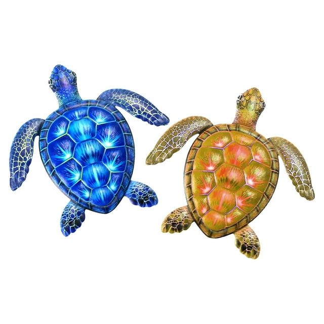 2pack Metal Turtle Wall Decor Sea Turtle Hanging Wall Tortoise