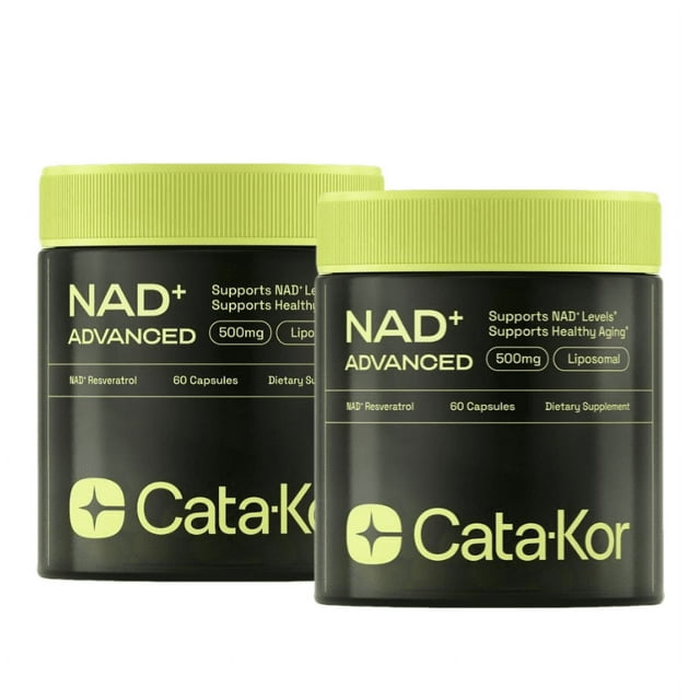 2PACK-NAD+500mg (60 Capsules): Revitalize Energy and Achieve True Anti ...