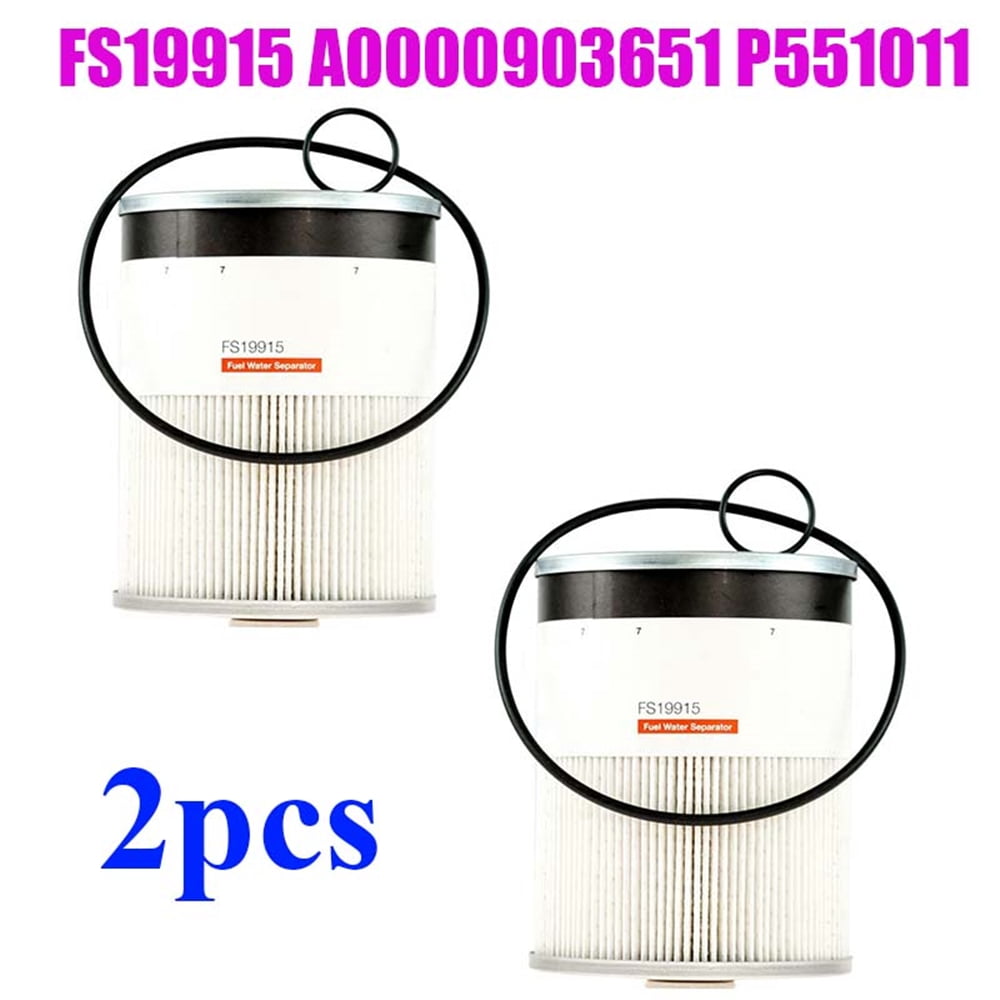 2PACK NEW FUEL FILTER W/ WATER SEPARATOR FS19915 Replacement Kit ...