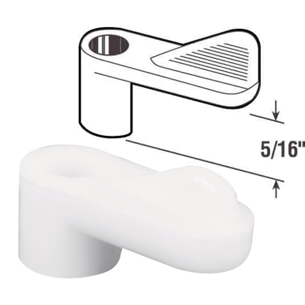 2PACK Prime-Line 5/16 In. White Swivel Plastic Screen Clips with Screws ...