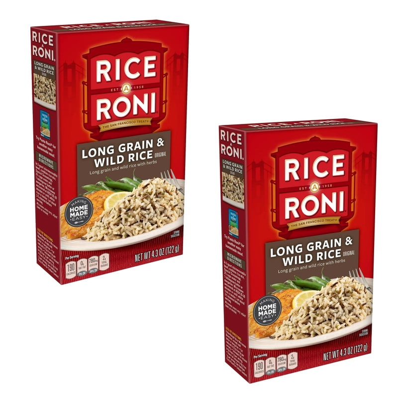 (2PACK),Rice-A-Roni Long Grain & Wild Rice Mix Packaged Meal, - Walmart.com