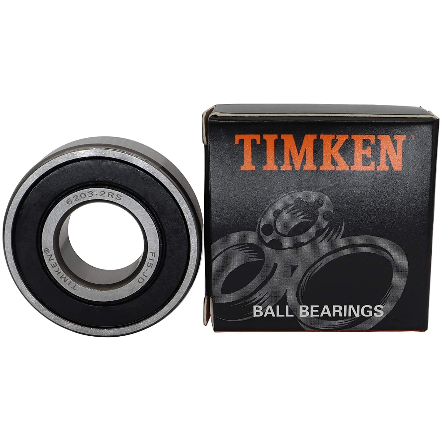 2PACK TIMKEN 6203-2RSC3 6203-2RS Deep Groove Ball Bearing 17x40x12mm - Walmart.com
