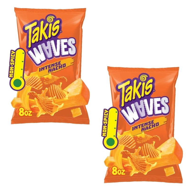 2pack Takis Intense Nacho 801 Oz Sharing Size Bag Cheese Rolled Tortilla Chips