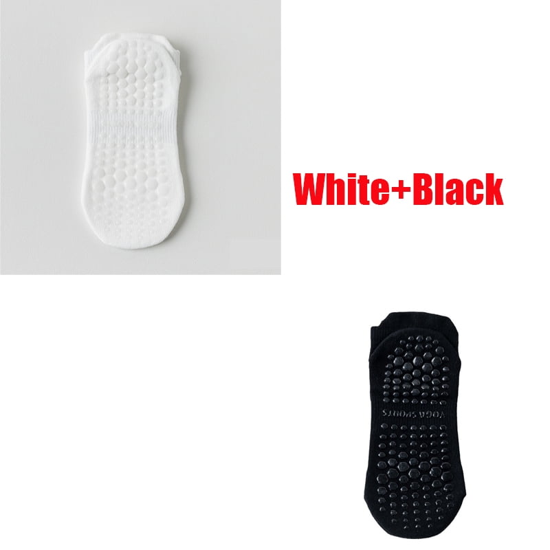 2PAIRS Yoga Sock Sweat-absorbent Breathable Professional Anti Slip Sock ...
