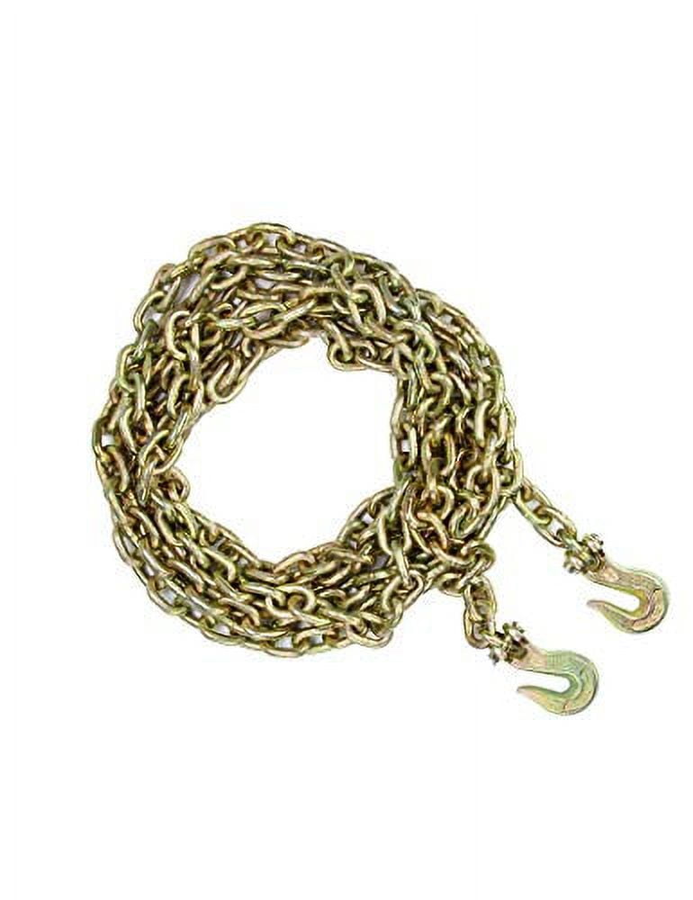 2PC 1/2" X 20' G70 Steel Tie Down Binder Chain Tie Down Tow Chain ...