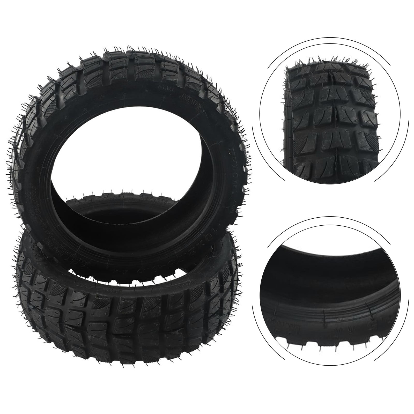 2PC 10 Inch 10X2.75-6.5 Scooter Tire 10X2.70-6.5 Tubeless Off-Road ...