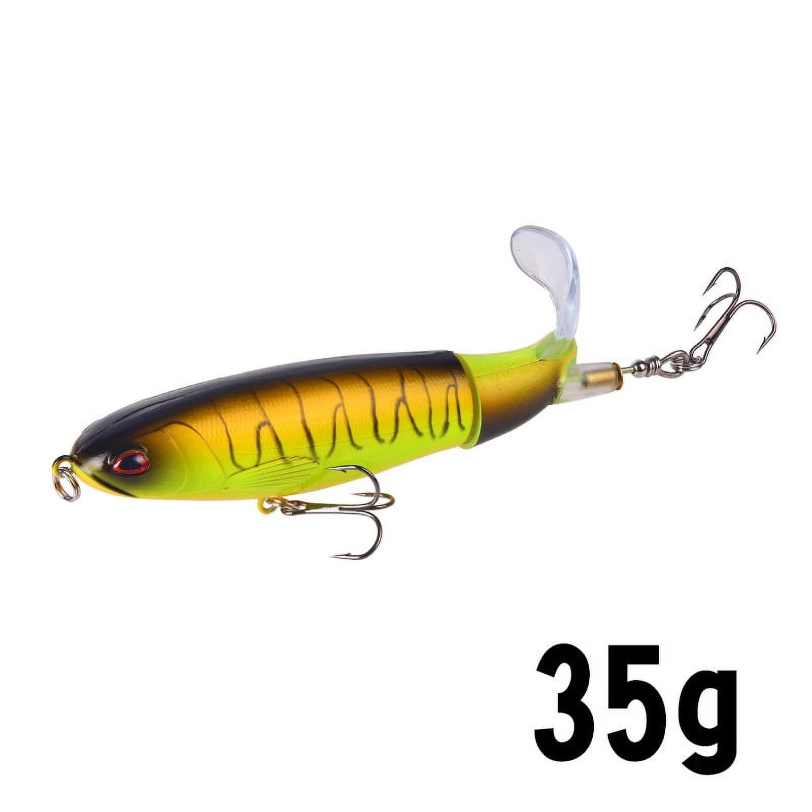 2PC 13g 35g Swivel Lure Propeller Tractor Floating Tail Hard Water ...
