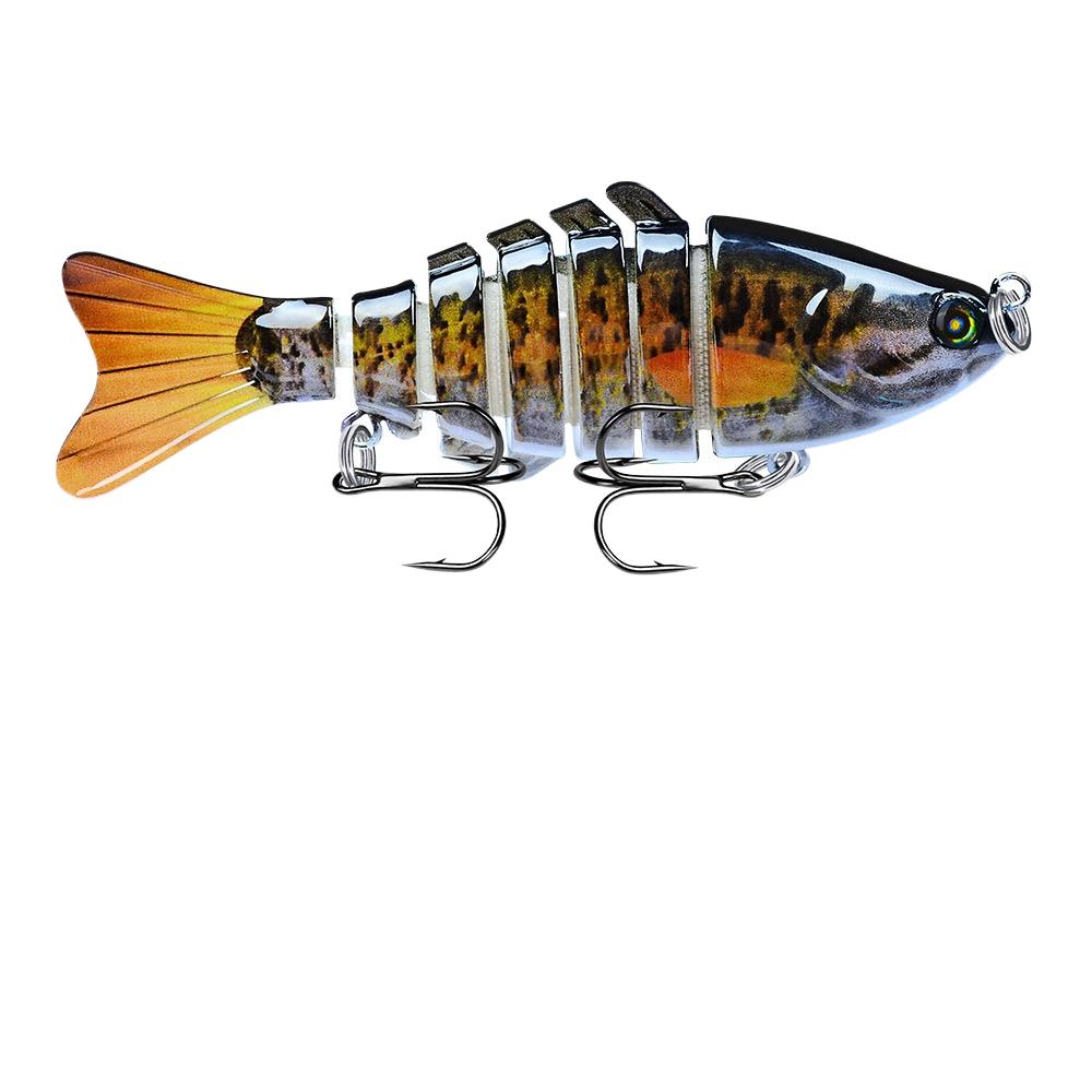 2PC 15.5g Multi-section Fish lures Resistant Plastic Bionic Bait 7-10cm ...