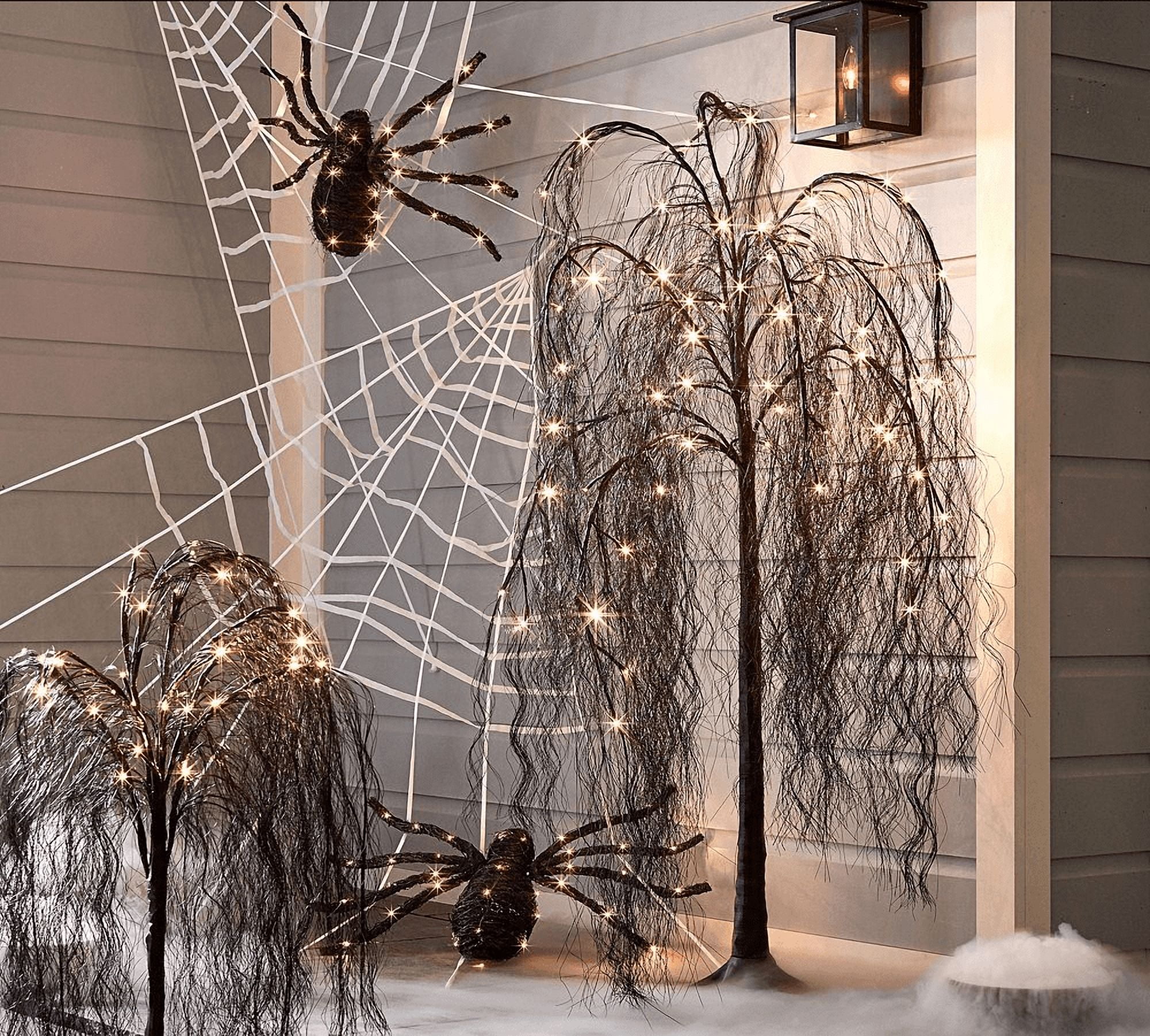 2PC 2025 Halloween 2FT Black Lit Oversized Spider | Spider Halloween ...