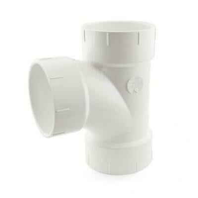 2PC 3" PVC DWV Sanitary Tee - Walmart.com