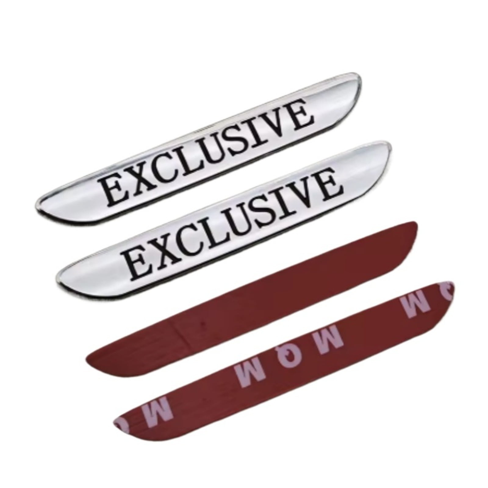 2PC 3D Metal EXCLUSIVE Side Sticker Emblem Badge Car Accessories ...