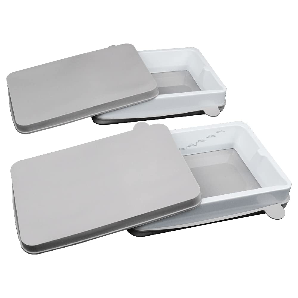 2PC 3D Printer Resin Vat for Anycubic Photon/Elegoo Mars, Ceramic Resin ...