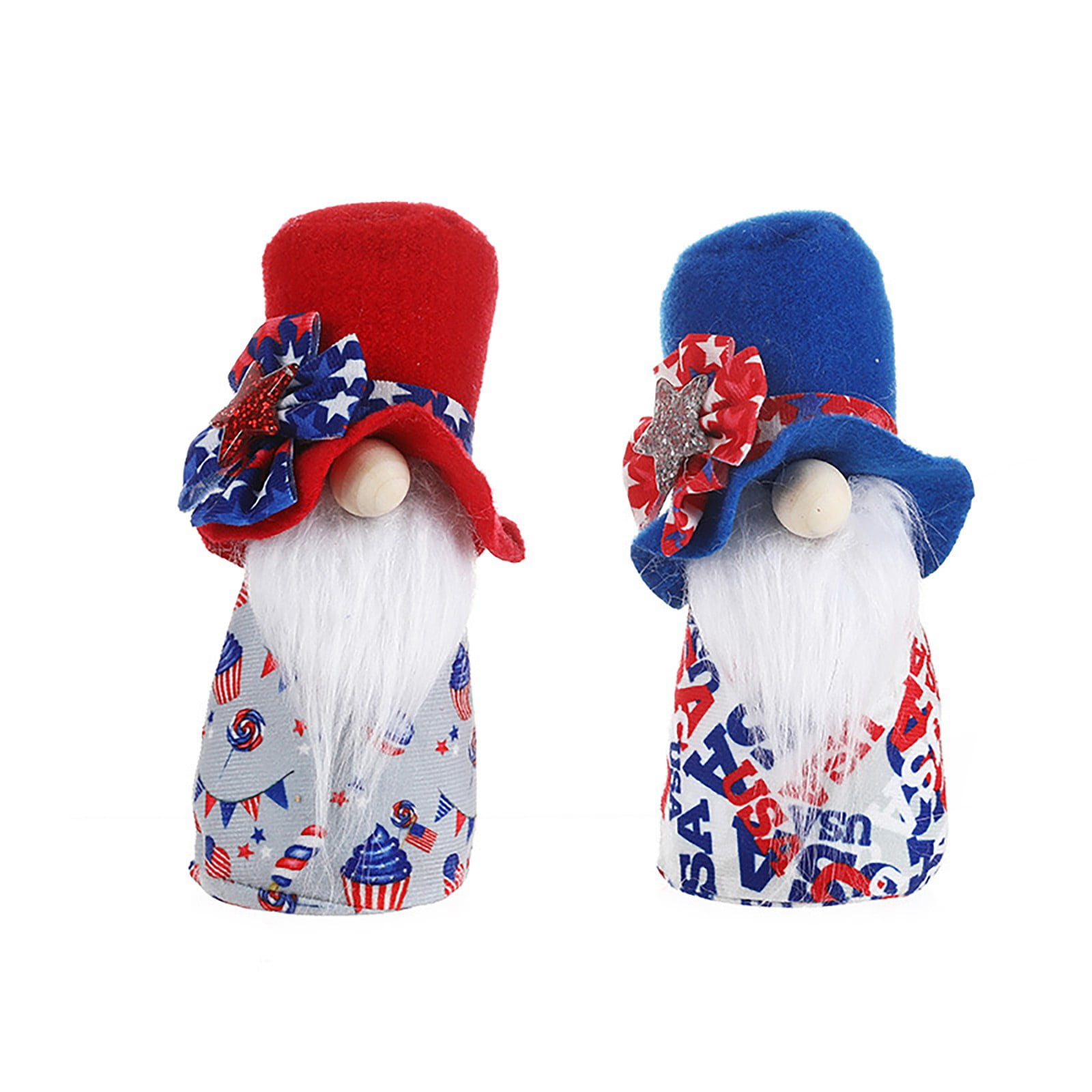 2PC 4th of July Gnomes Plush Decorations Farmhouse Sign Independence ...