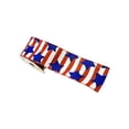2PC 4th Of July Patriotic Ribbon Yards Red White Blue Wired Ribbon for ...