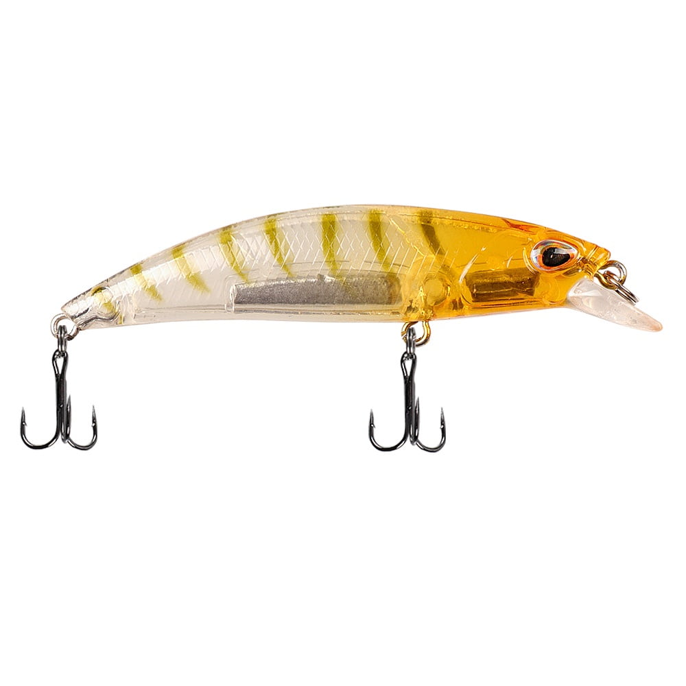 2PC 6.5 cm/6.5g Fishing Minnow Transparent Artificial Bait Hard fish ...