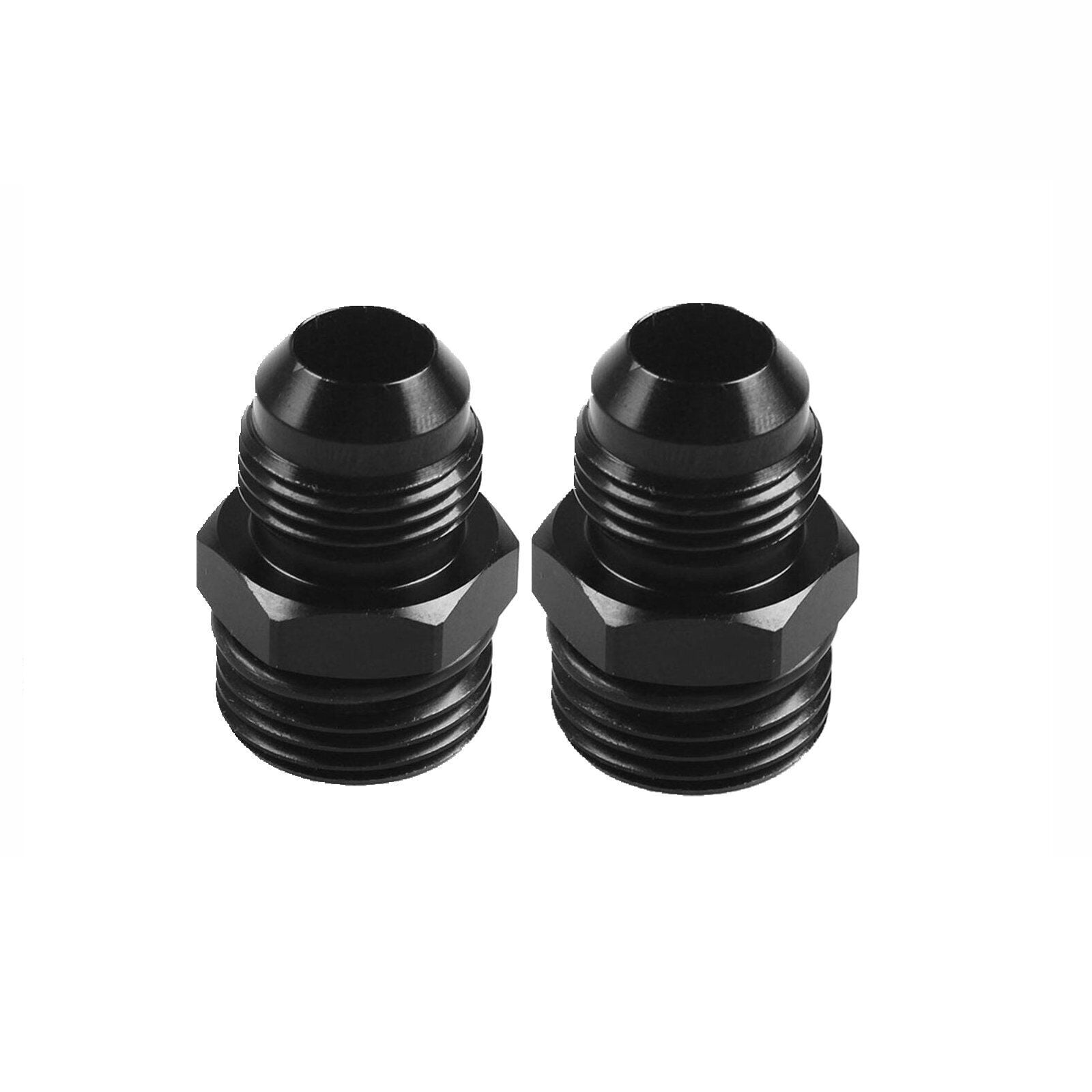 2PC -6 AN Hose Fitting ORB 6AN to 6AN Male O Ring Boss Fitting Fuel ...