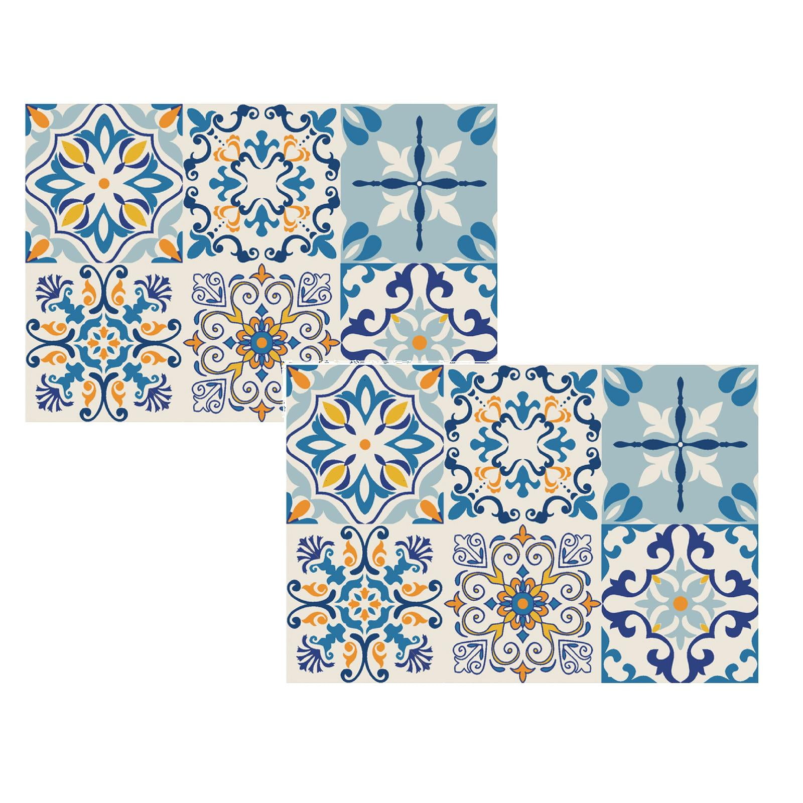 2PC 6pc Peel And Stick Ceramic Tile Paste 3D Lattice Crystal Ceramic ...