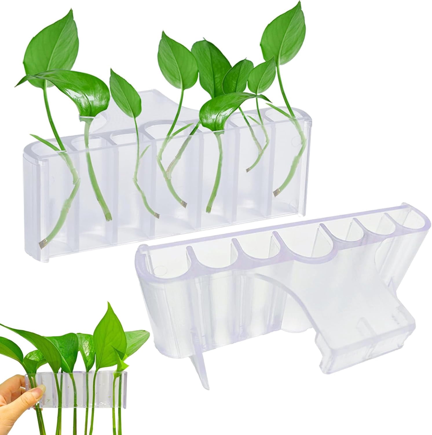 2PC 7 Holes Upgraded Aquarium Plant Holder, Aquatic Plants Cup for Tank ...