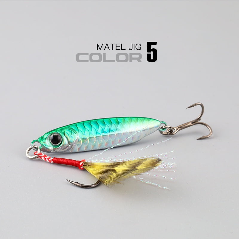 2PC 7g/10g/15g/20g/30g/30g Laser Jig Baits Artificial Fishing Lure ...