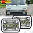 2PC 7x6" For Toyota Pickup 1982-1995 Truck LED Headlights w/ Hi-Lo Beam ...