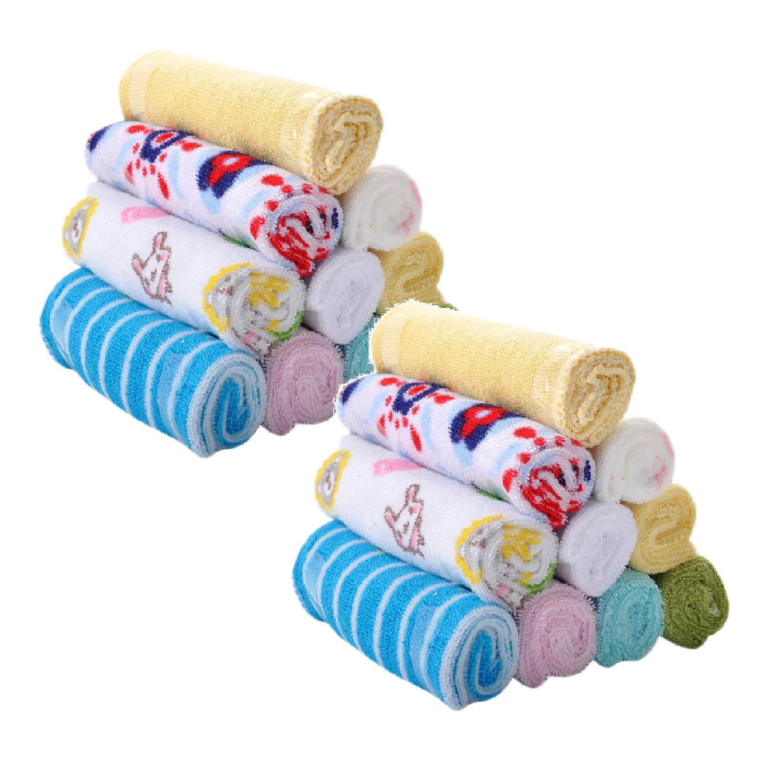 2PC 8Pcs Newborn Baby Towels Cotton Towel Infant Boys Girls Washcloth ...