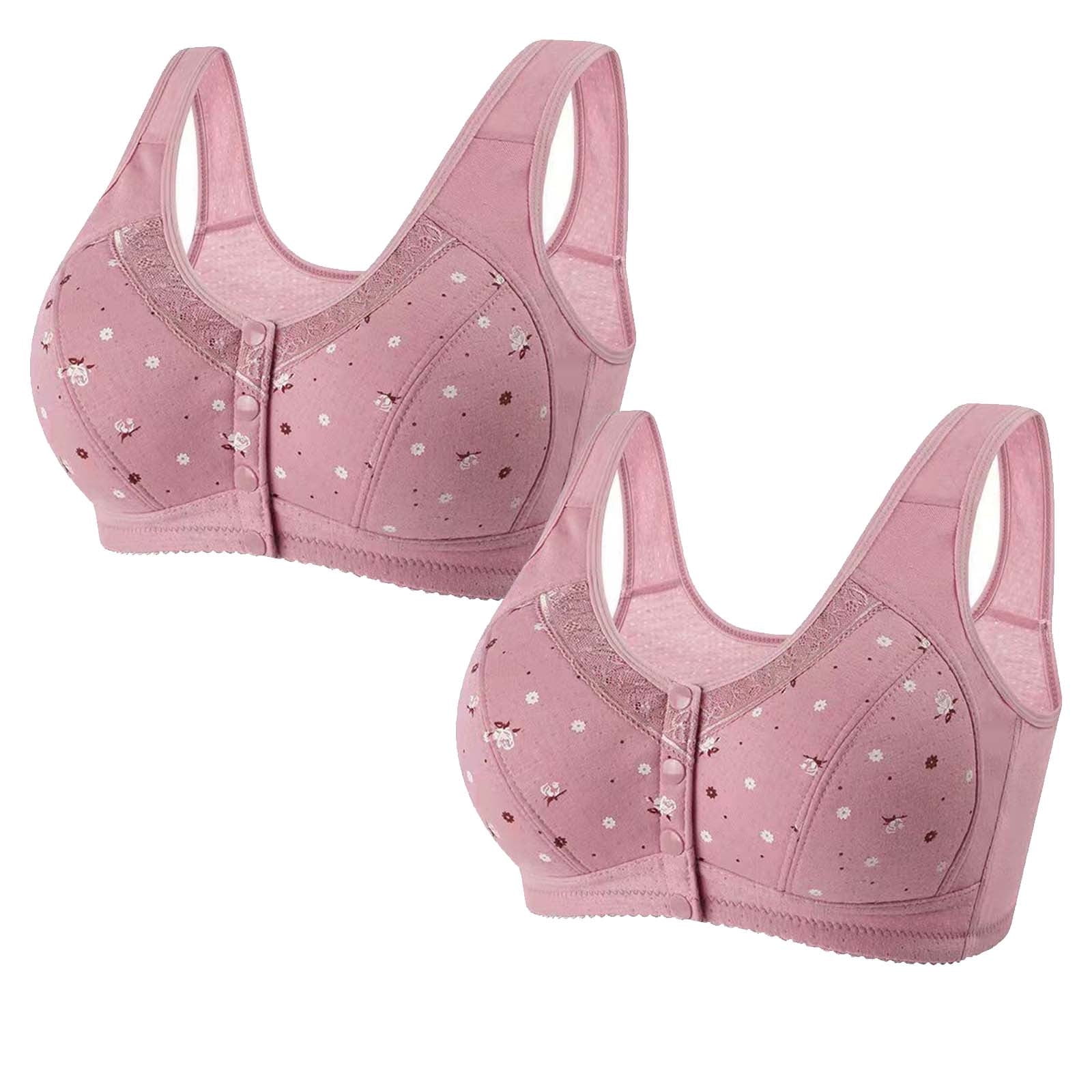 2PC Aoujea 2024 Front Closure Bras，Comfortable Bra for Seniors ...