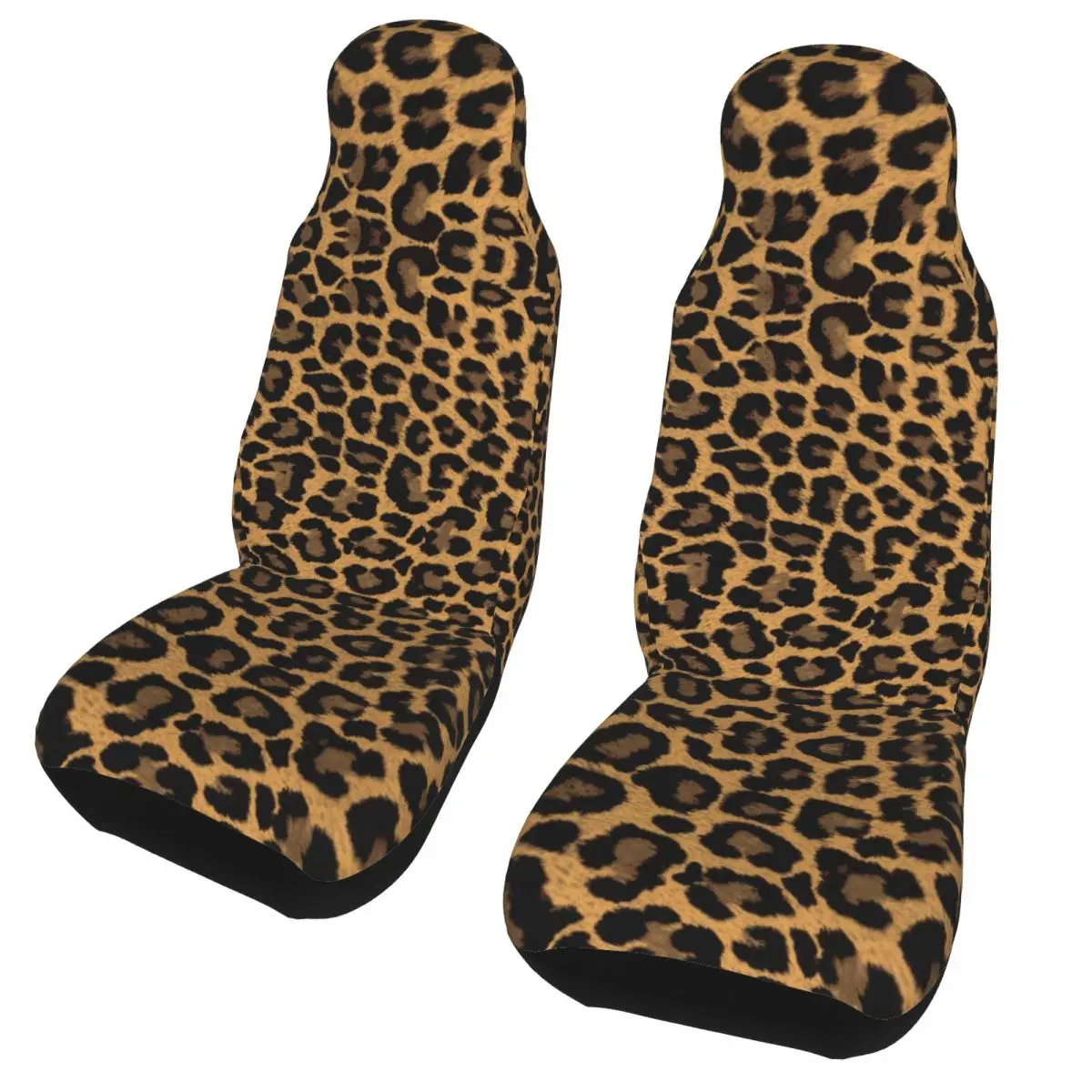2PC Auto SUV Cars for Covers Seat Automobiles Cheetah Animal Print 3D ...