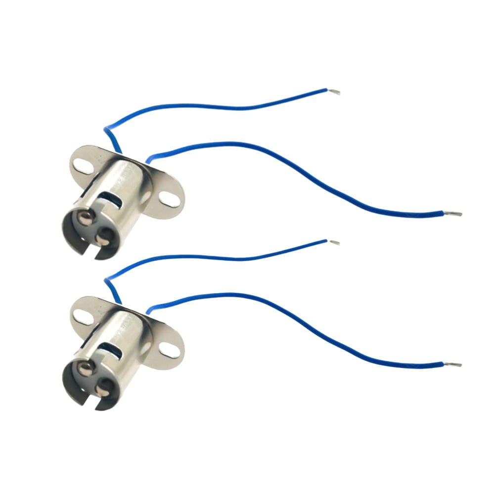 2PC BAY15D 1157 LED With Wire Connector Bulb Holder For Auto Signal ...