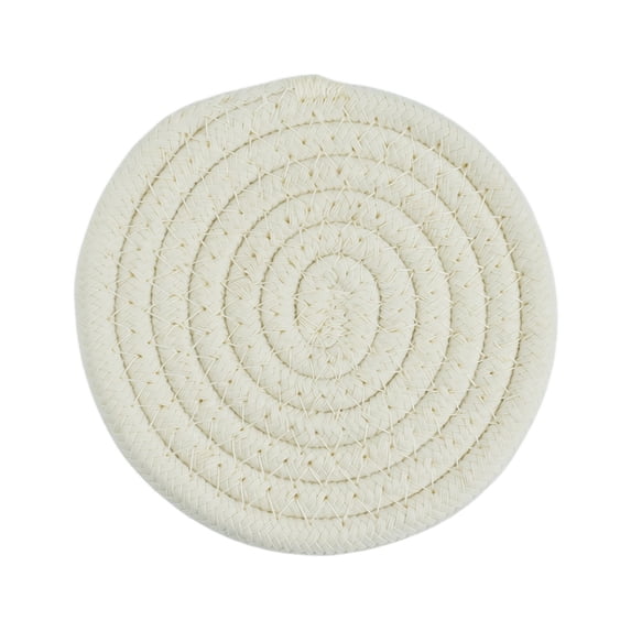 2PC Beige Minibee Heat Resistant Cotton Rope Placemat 4.33 Inch for ...