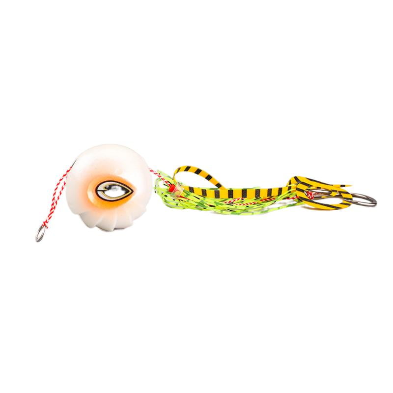 2PC Biqianwo Fishing Lures Luminous Bait Sea Fishing Boat Yellow-Fin ...