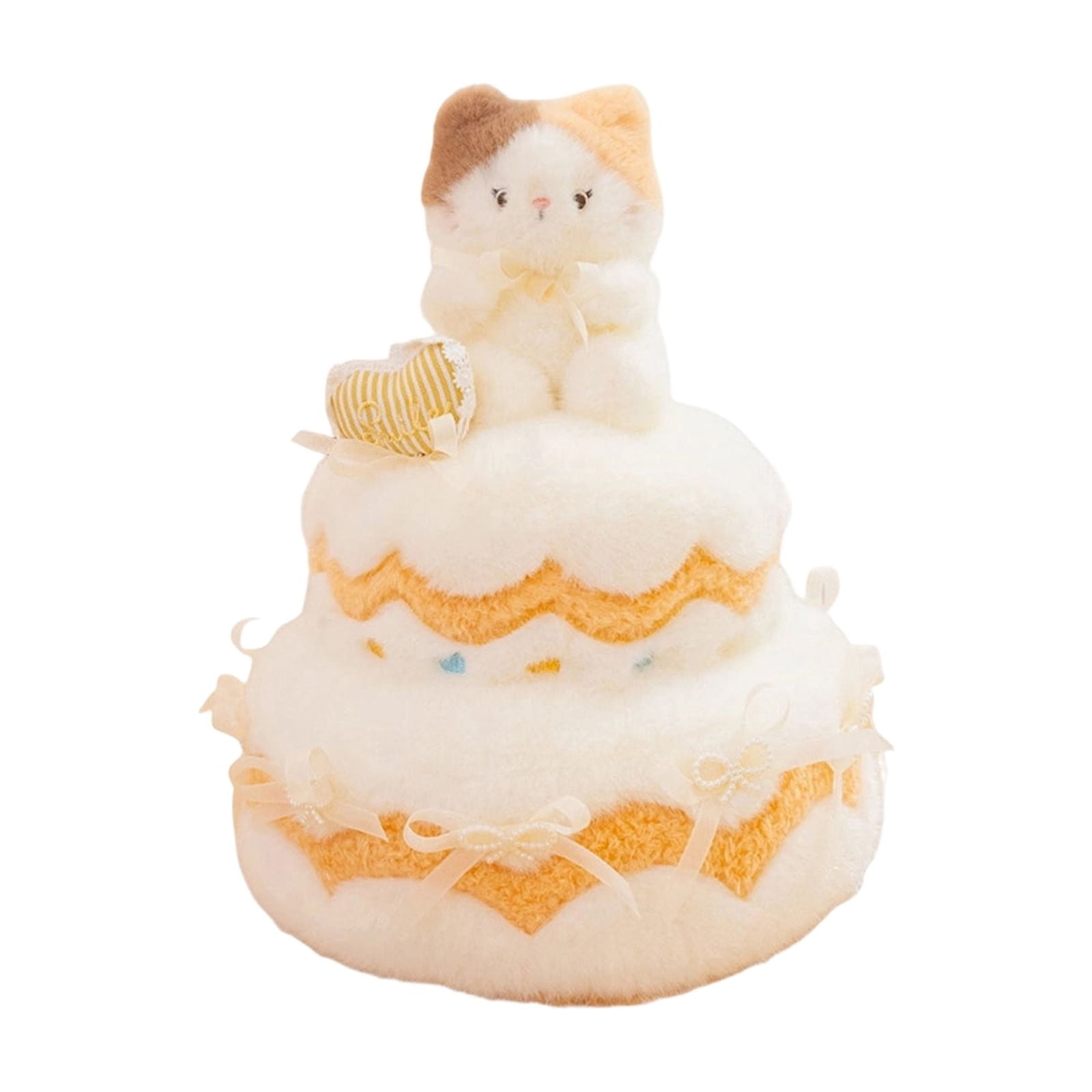 2PC C Minibee Cake Shaped Plush Toy Soft Stuffed Animals Cute Plush ...