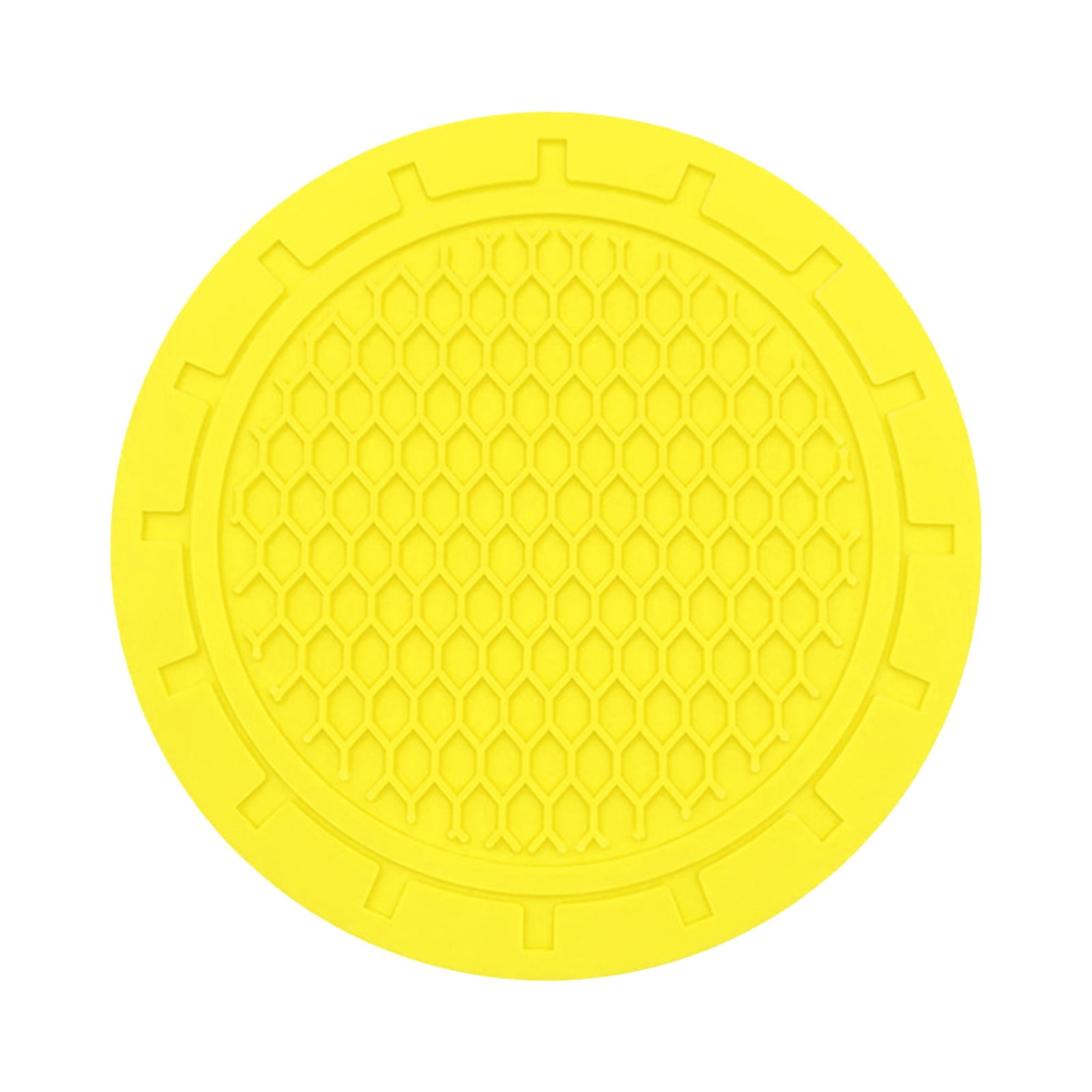 2PC Car Floor Mats - Original Solid Color Honeycomb Design, Waterproof ...