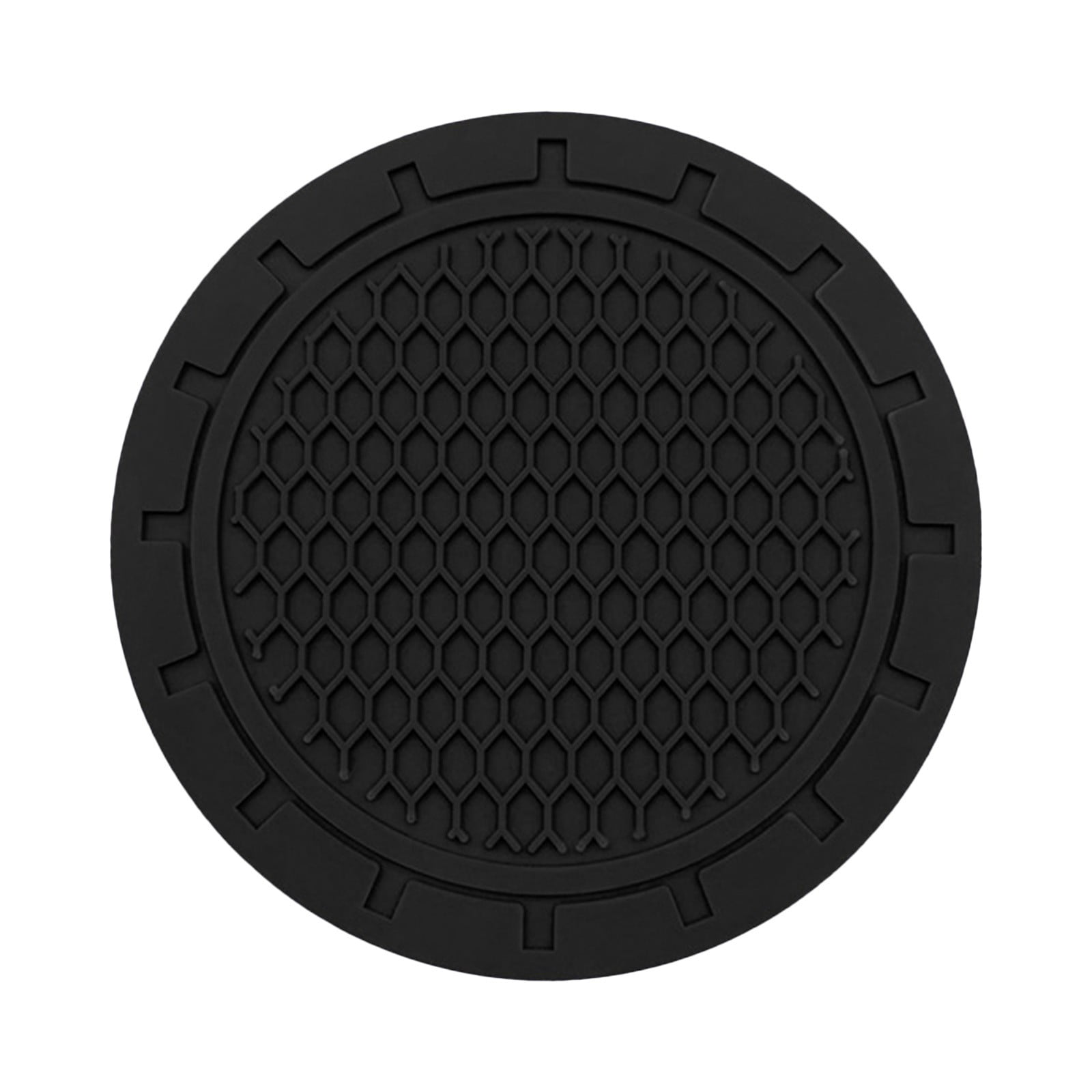 2PC Car Floor Mats - Original Solid Color Honeycomb Design, Waterproof ...